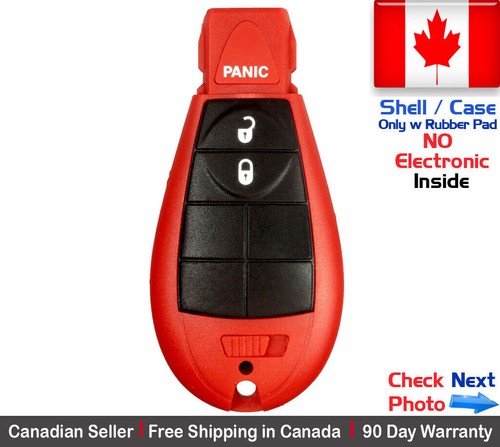1x RED New Replacement Keyless Key Fob Case For Chrysler Dodge Caravan ...