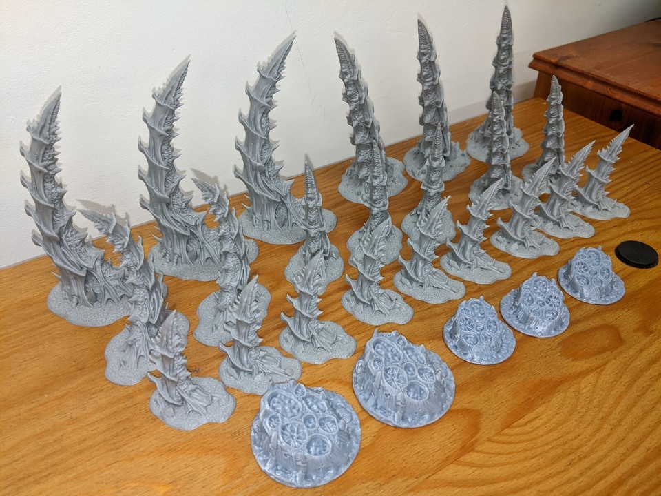Alien Spikes & Spores - 27 PIECE MEGA Bundle - Terrain Scenery for 40k ...