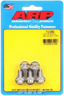 ARP 5-Pack Bolt Kit 12-Point Head S/S 5/16" UNF x .560" UHL 3/8" Socket ...