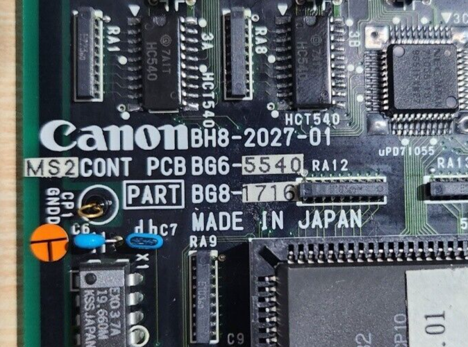CANON BH8-2027-01 PCB BG6-5540 PART BG8-1716 | eBay