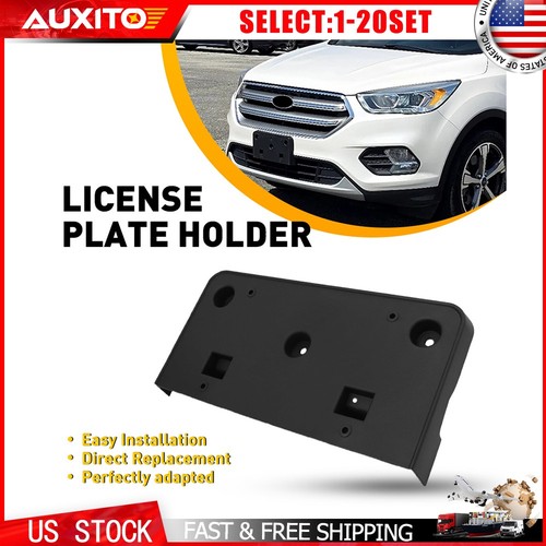 Fit 2017 2018 2019 Ford Escape License Plate Frame Front Bracket Black ...
