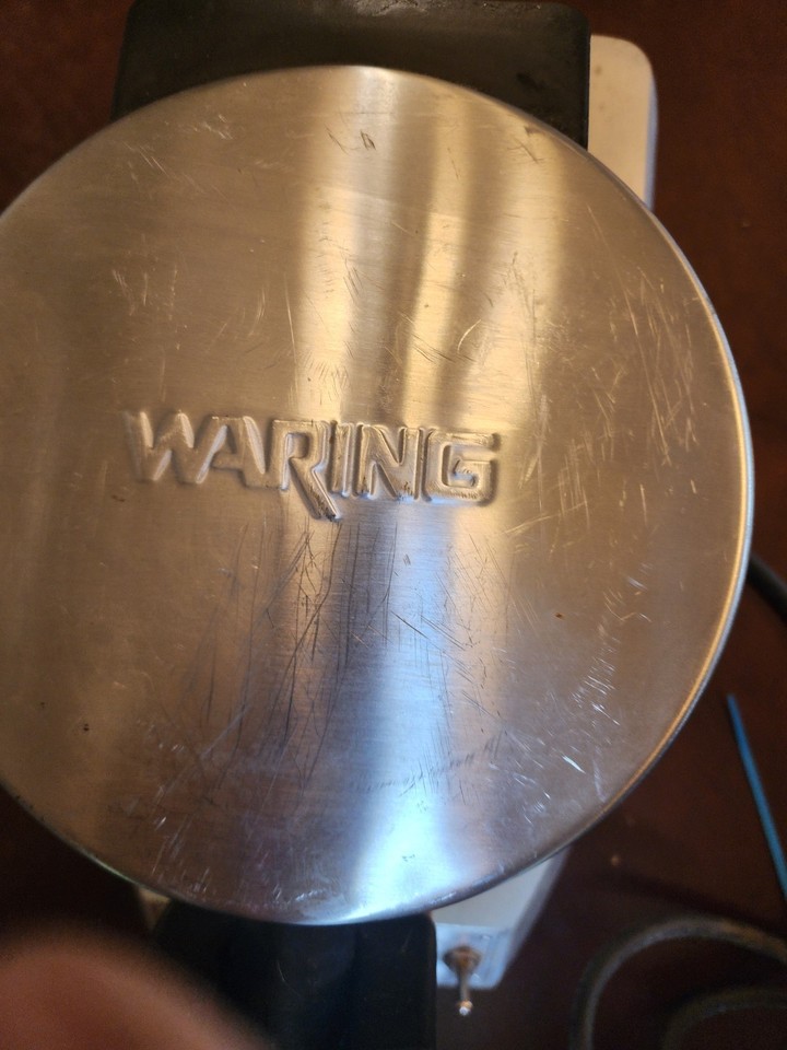 Waring Pro Belgian Waffle Maker WMK300 Stainless Rotating Tested No ...