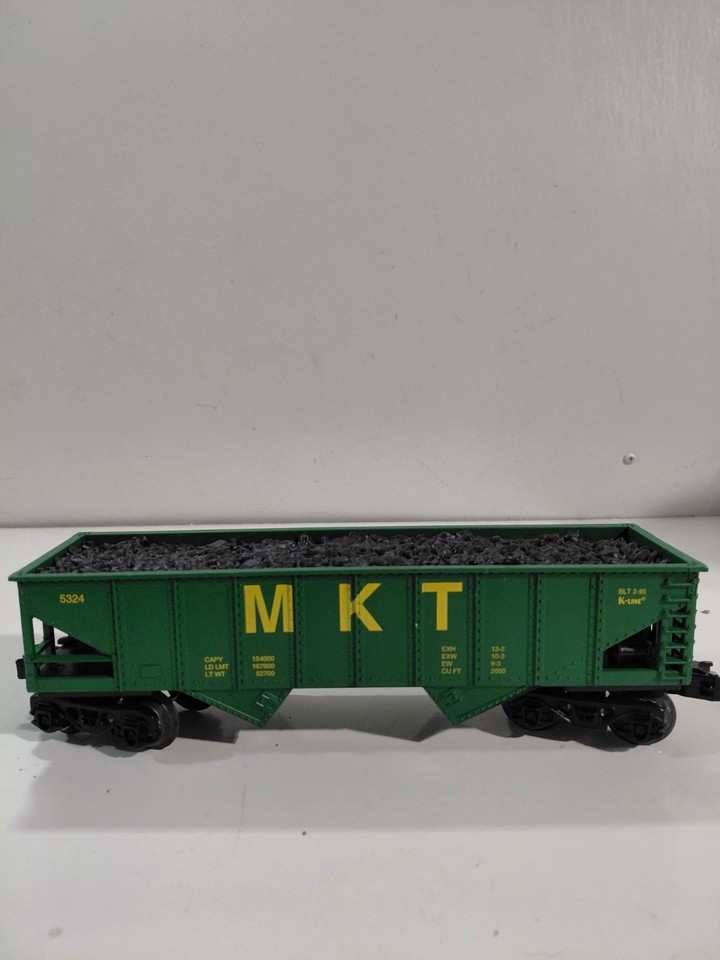 K-Line K-5324 Train O Gauge Model Railroad MKT The Katy Loaded 2 Bay ...