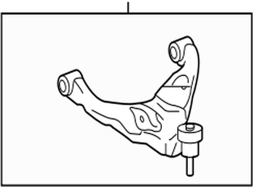 48069-60040 Toyota Arm sub-assy, front suspension, lower no.1 lh ...