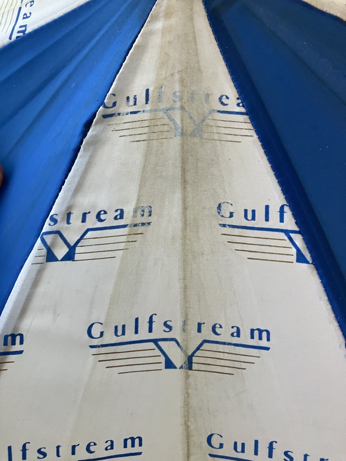 Vintage Gulfstream Jets Umbrella - Large Golf Aviation Airplane Wood ...