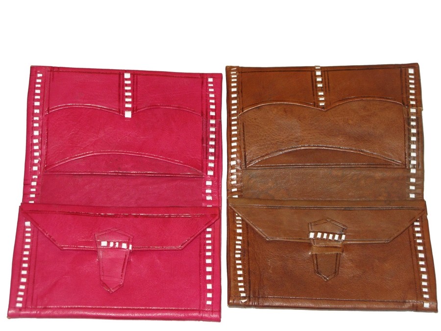 Moroccan Leather Wallet - Moroccan Wallet - Moroccan leather purse ...