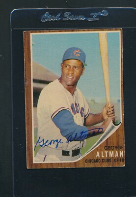 1962 Topps #240 George Altman Cubs Signed Auto *A9369 | eBay