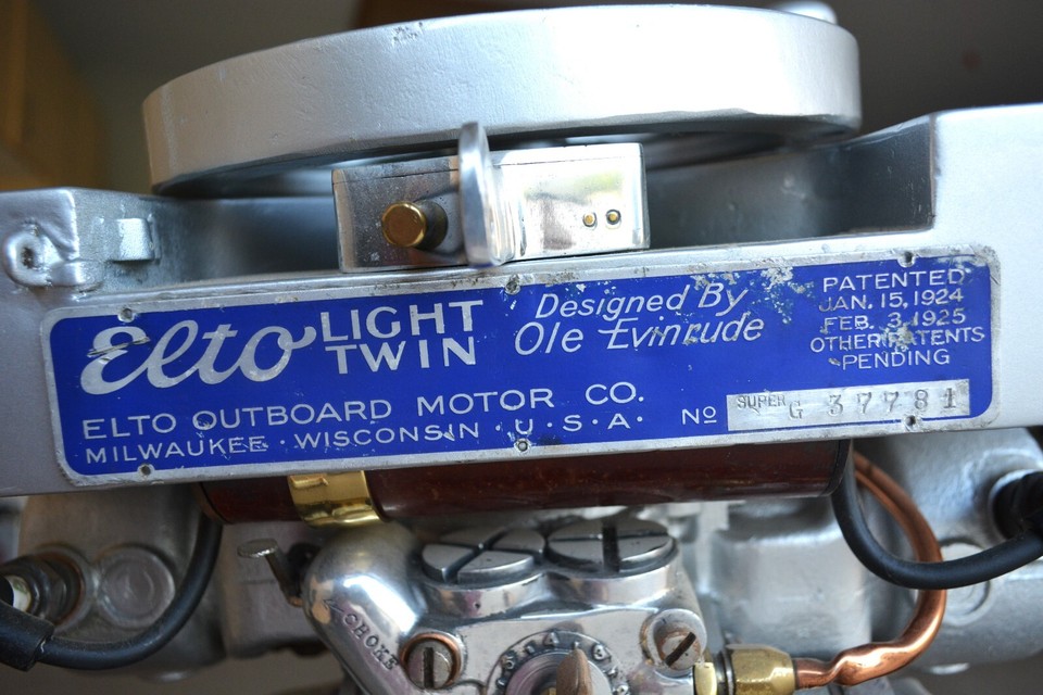 Antique Elto Light Twin Outboard Boat Motor | American Made | Antique ...