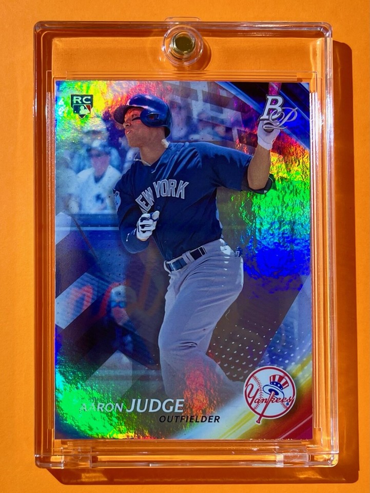 Aaron Judge MINT ROOKIE 2017 BOWMAN PLATINUM HOLO REFRACTOR FINISH ...