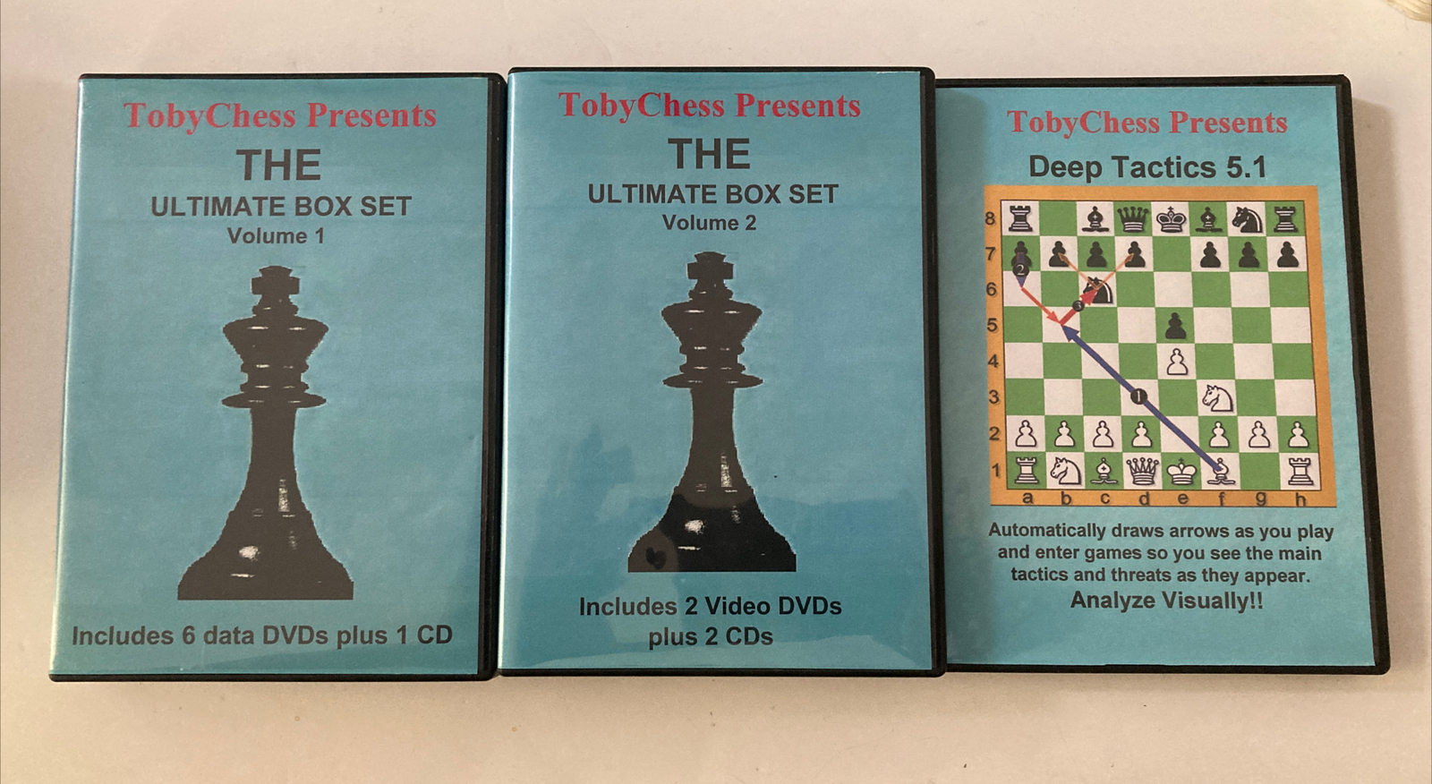 Toby chess Ultimate Box Set DVD / CD Volume 1 & 2, Plus Deep Tactics 5. ...