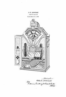 US Patent Print Jennings Little Duke Slot Machine 30's Document | eBay