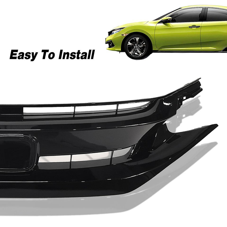 Front Bumper Upper Mesh Grille For 2019-2021 Honda Civic HO1200242 ...