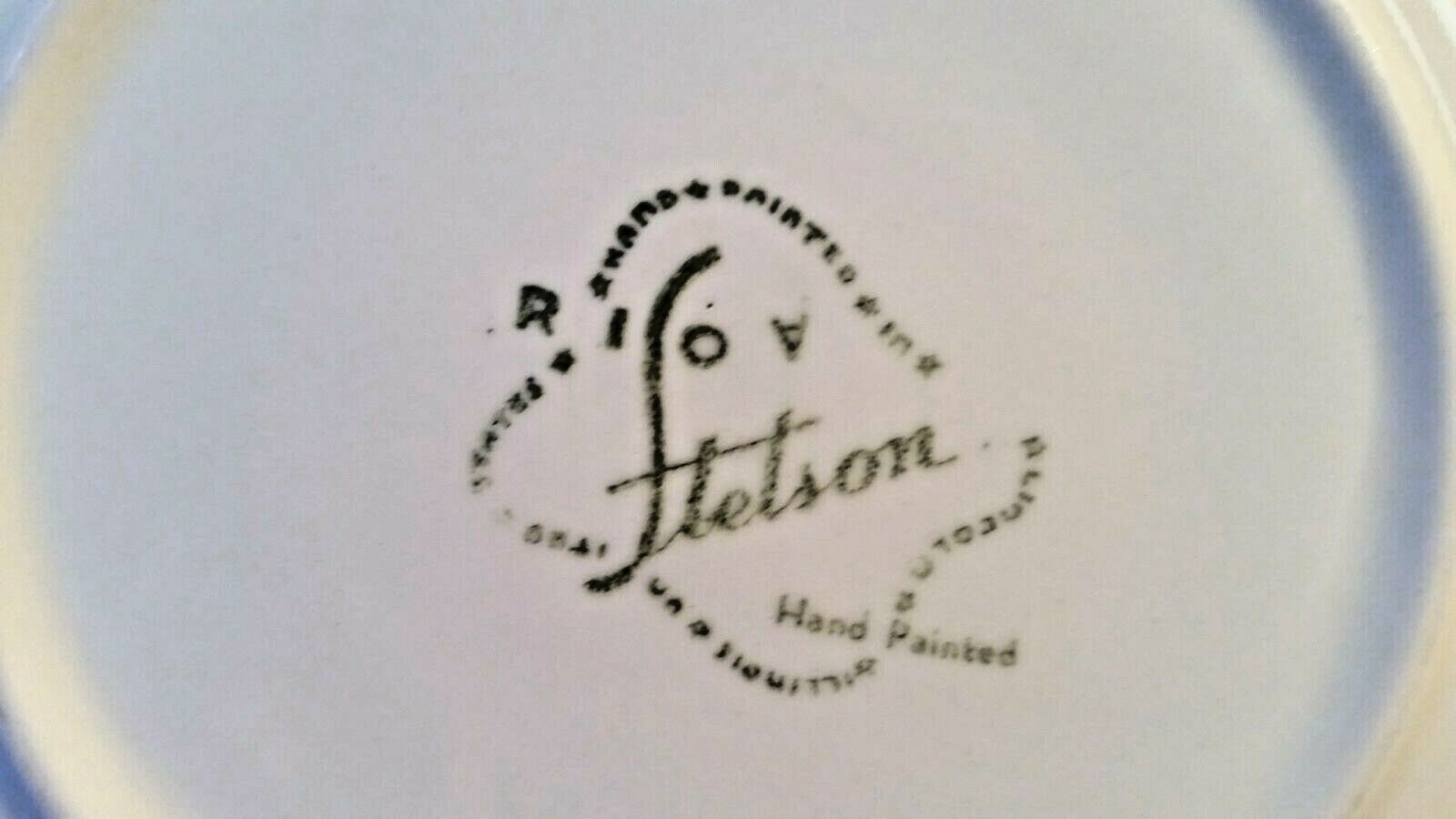 Vintage Rio Pattern Stetson Pottery Pear/Blueberry or Plum Dessert ...