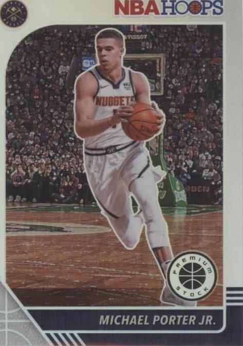2019-20 Panini NBA Hoops Premium Stock - Michael Porter Jr. #51 Silver ...