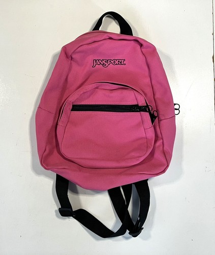 JANSPORT Bright Hot Pink HALF-PINT MINI BACKPACK Hike Travel Gym Kid ...