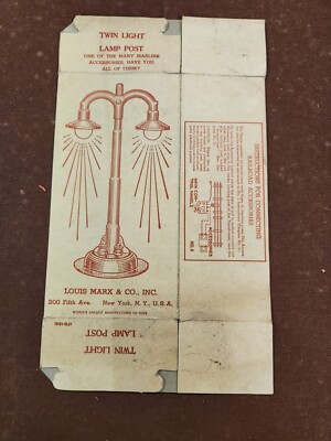 Marx Twin Light Lamp Post Box Only | eBay