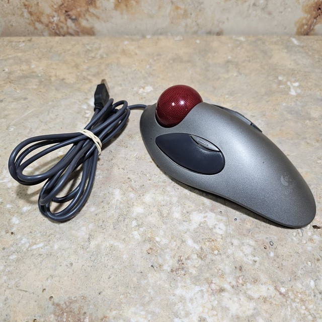 Logitech Trackman Marble Trackball Tbc21 T-bc21 for Left Handed Mouse ...