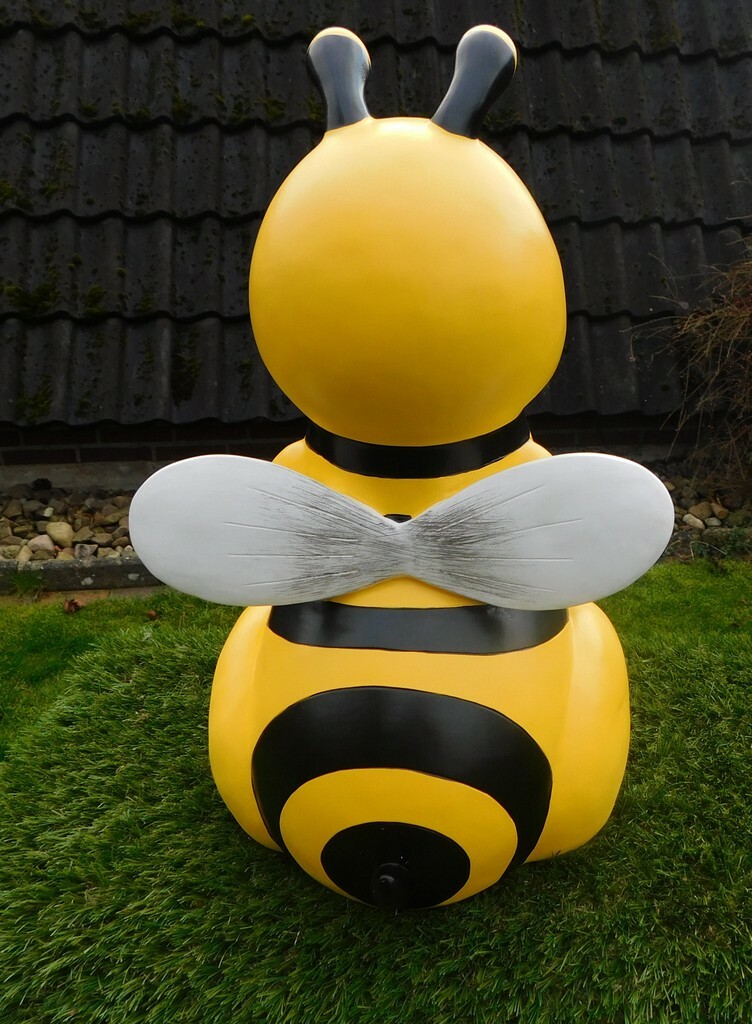 Bowling Ball Bumble Bee Pattern Gartenfigur Biene Ca. 45cm Insekten