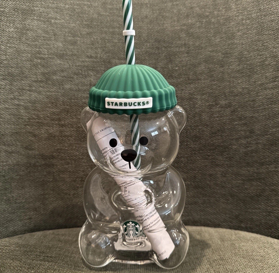 Starbucks Christmas Teddy Bear Cup Brand New Glass 2025 Ship Today ...