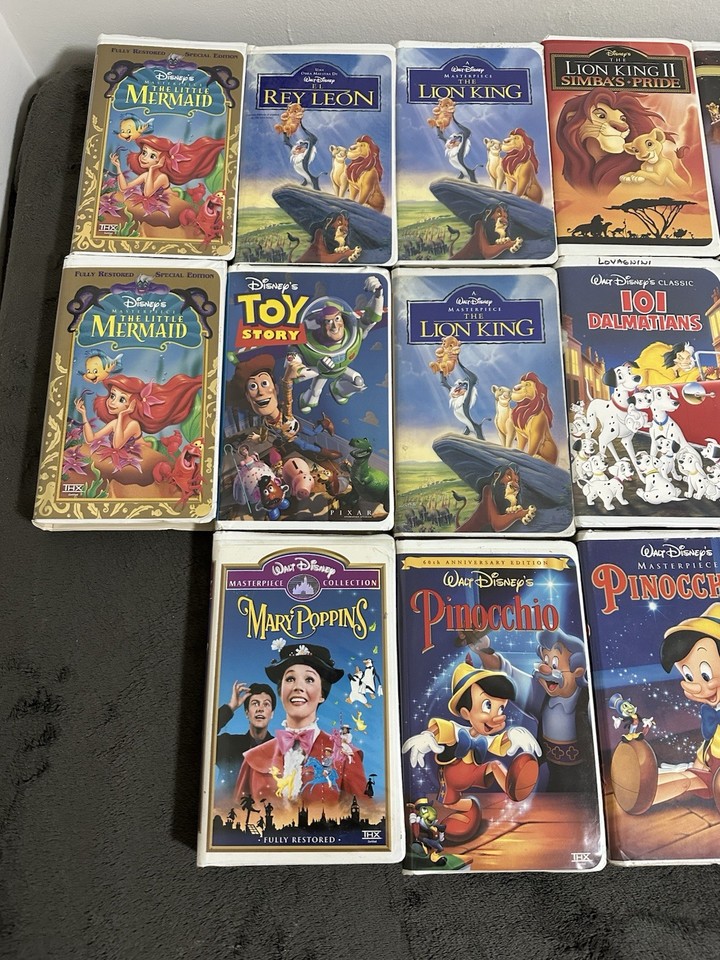 Vintage Disney VHS Rare Lot 43 Of Black Diamond Masterpiece Classics ...