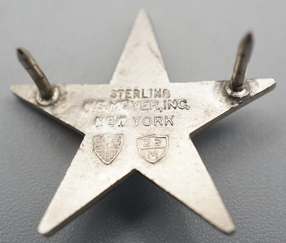 Vietnam War Sterling Army Brigadier General Star Shoulder Insignia Pin ...