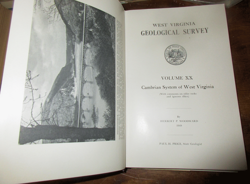 GEOLOGY STRATIGRAPHY 1949 WEST VIRGINA CAMBRIAN AGE STRATA OUTCROPS ...