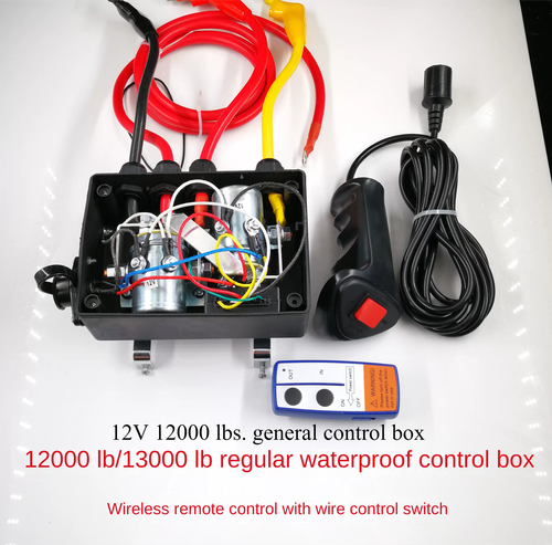 Winch Control Box with Wireless Remote Control Controller Relay Winch ...