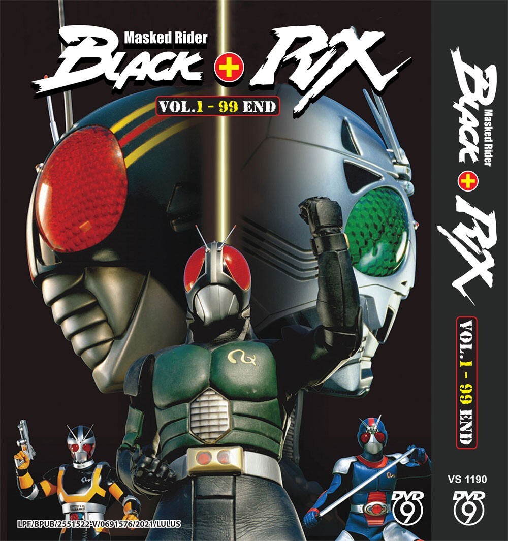 *JAPANESE* DVD KAMEN RIDER BLACK+RX VOL.1-99 END ENGLISH SUBTITLE REG ...