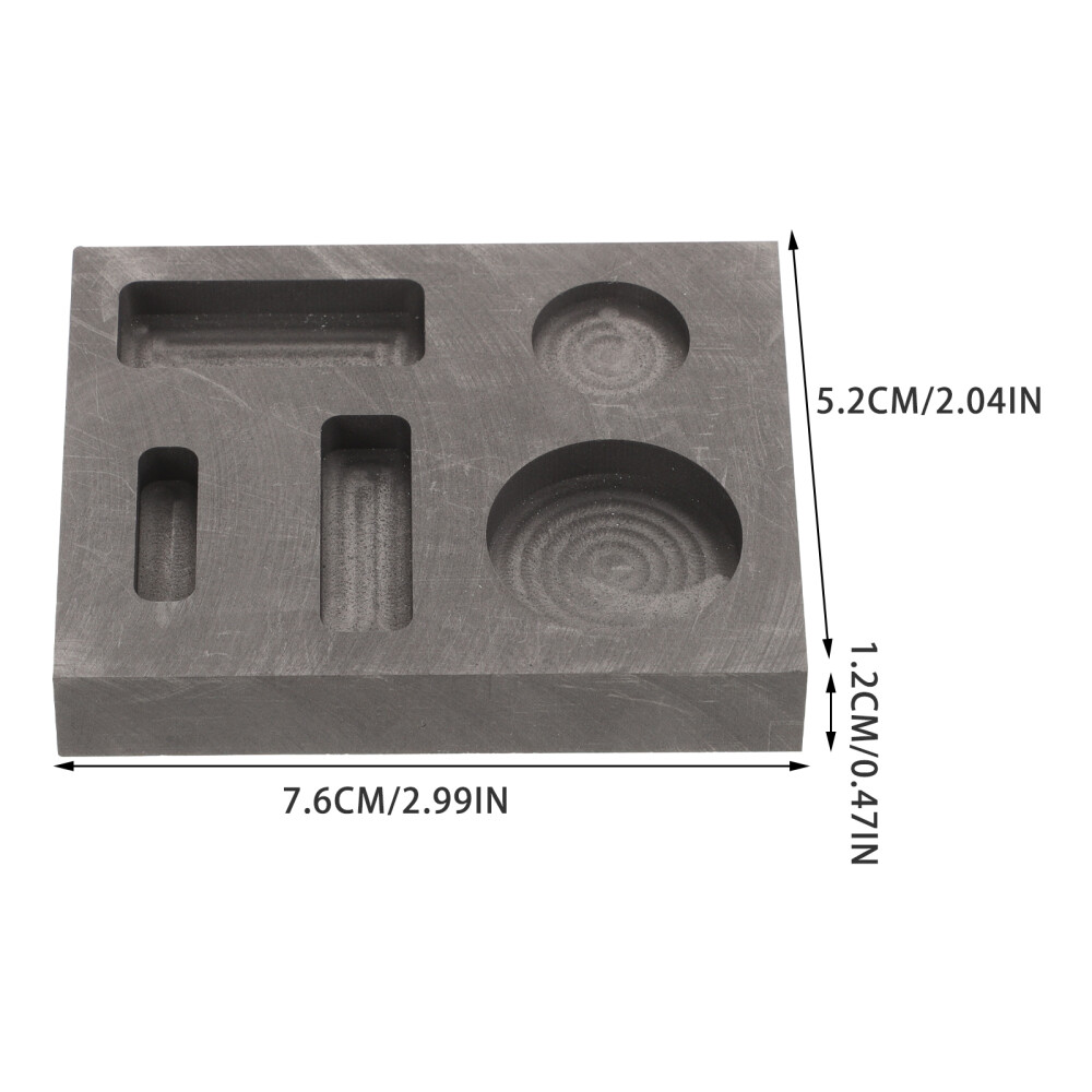 1Set Crucible Ingot Mold Metal Mold Melting Tool Ingot Mold for Casting ...