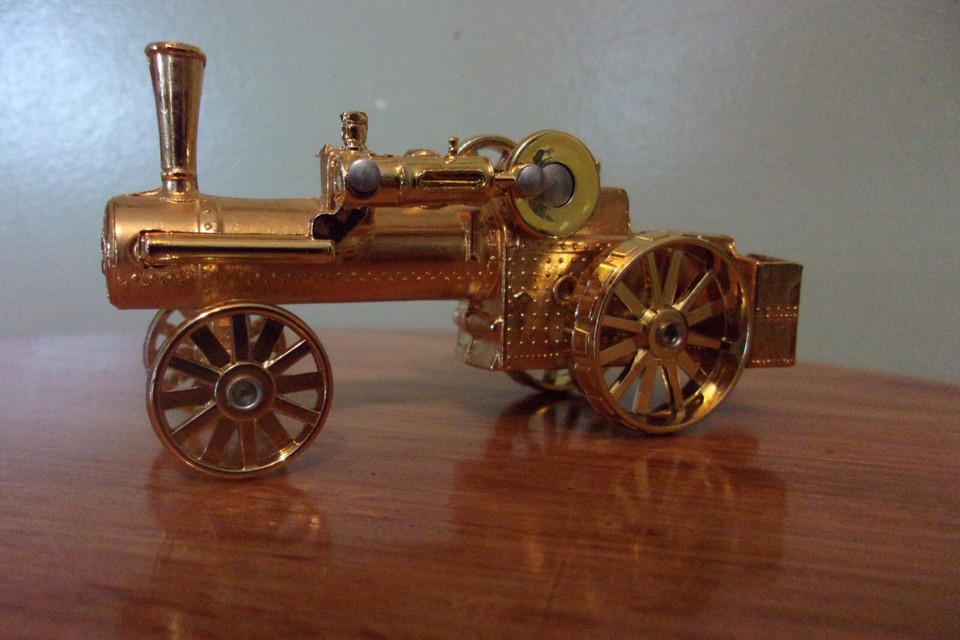Scale Models 1915 Case Steam Engine 15-45HP Gold Plated 1990 Dealer ...
