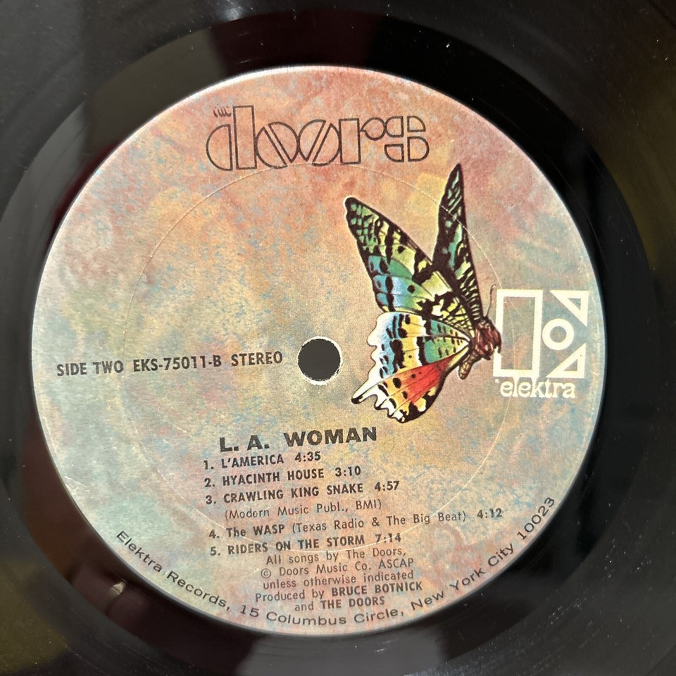 THE DOORS L.A. WOMAN 1971 ORIGINAL VINYL LP ELEKTRA FIRST PRESS EKS ...