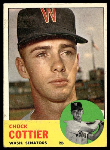 1963 Topps Chuck Cottier ^ Washington Senators #219 | eBay