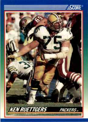 1990 Score Ken Ruettgers Green Bay Packers #386 | eBay