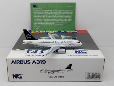 1:400 NG Model SAS STAR ALLIANCE AIRBUS A319 Passenger Airplane Diecast ...