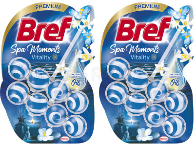 2 BREF PREMIUM SPA MOMENTS Refreshing WC Toilet Cleaner Hangers | eBay