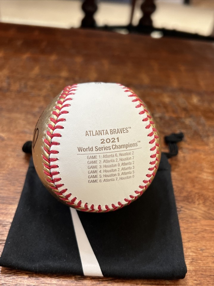 Max Fried Signed Gold 2021 World Series Baseball PSA DNA Coa Autographed Braves | eBay