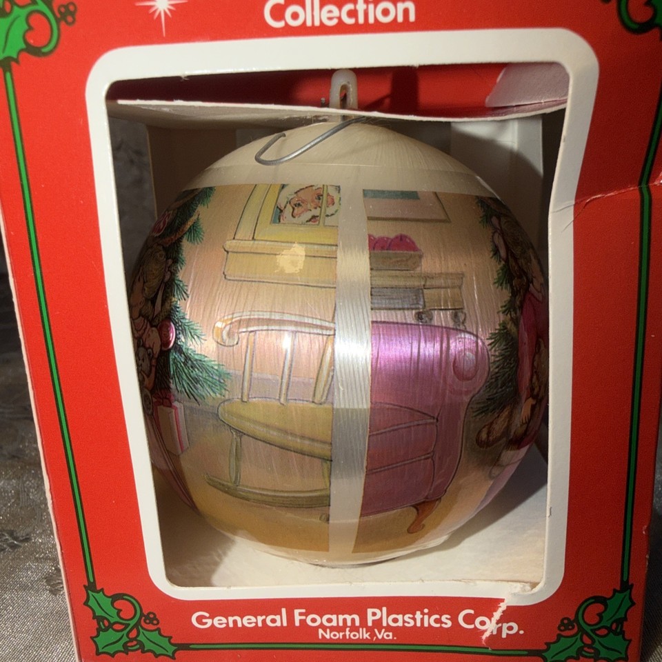 Christmas Memories Satin Ornament 1996 Vintage In Box | eBay