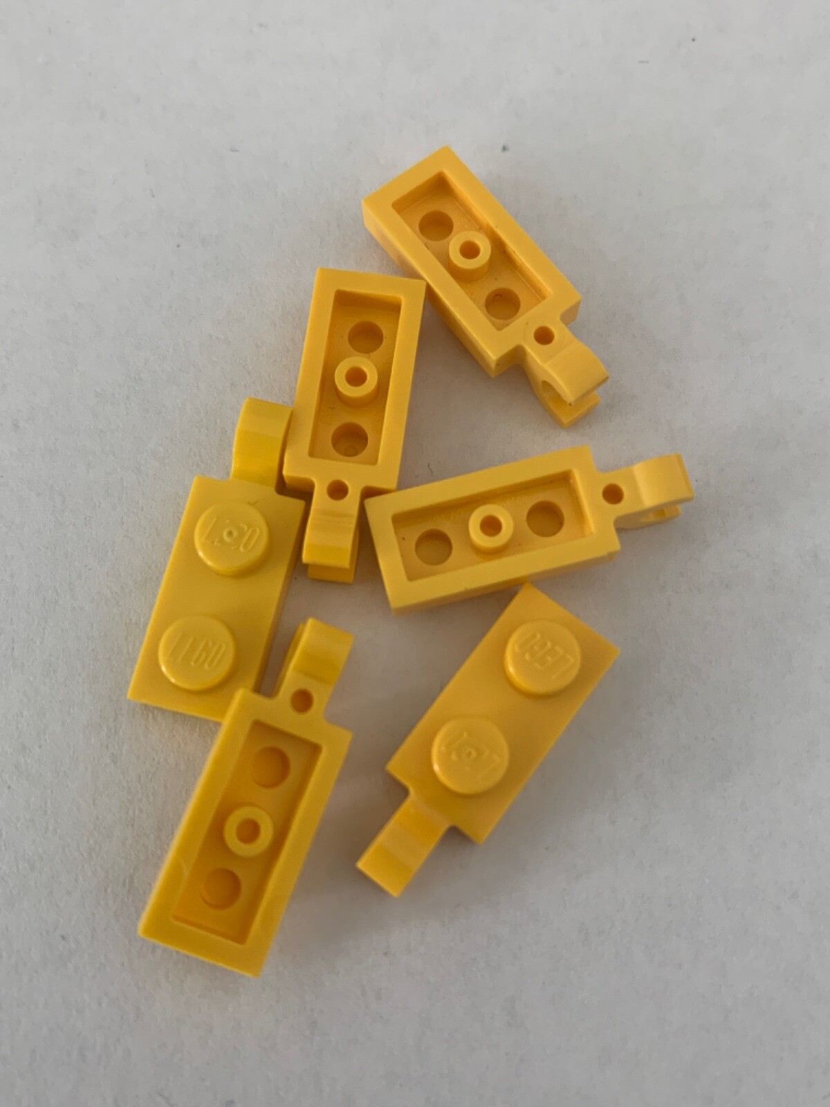 LEGO Parts 63868 (6pcs) Plate, Modified 1 x 2 w Clip Horizontal Choose ...