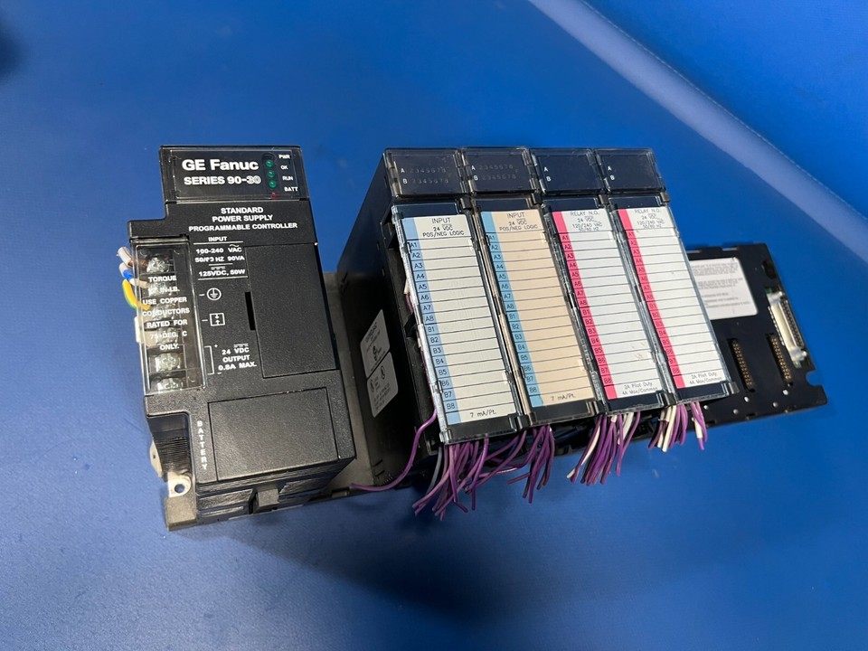 GE FANUC 90-30 SERIES POWER SUPPLY 10 SLOT PLC + MODULES | eBay