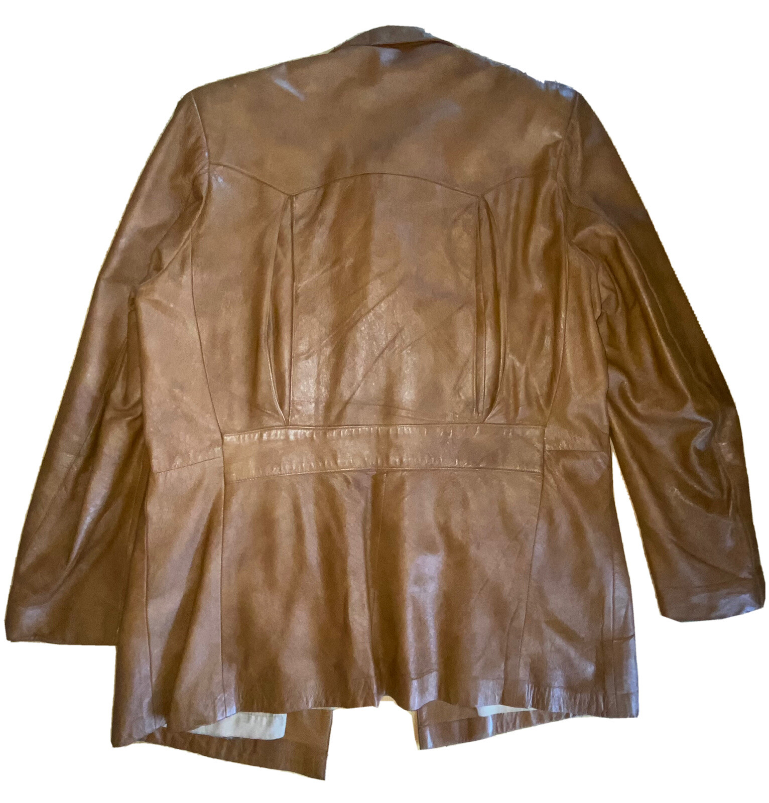 Vintage GRAIS Angel Skin Cabretta Leather Jacket Brown Size 46 Made In ...