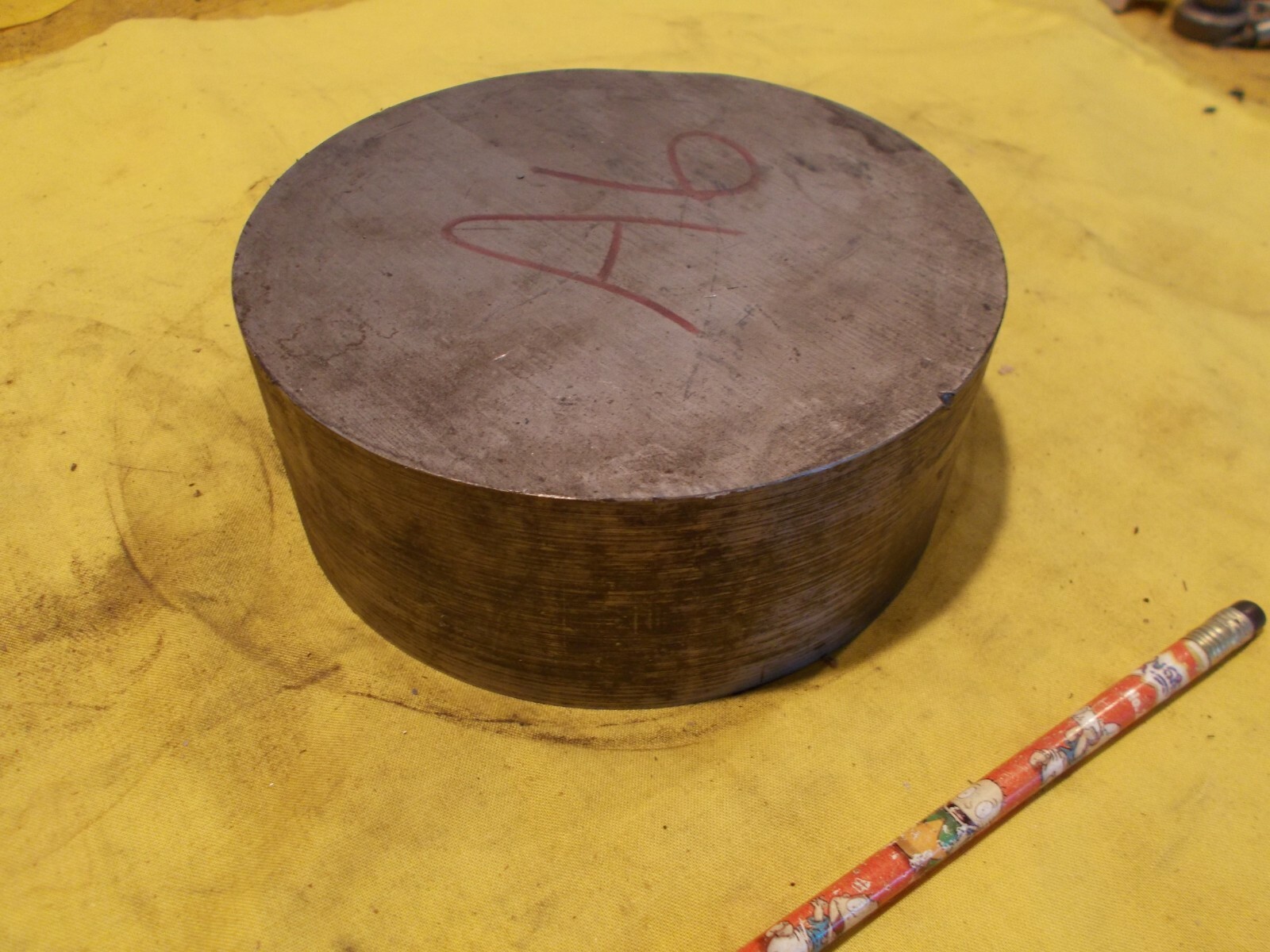 A-6 TOOL STEEL ROD mold die shop round bar stock A6 6" OD x 2 1/8" OAL ...