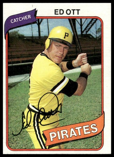 1980 Topps #383 Ed Ott Pittsburgh Pirates Baseball | eBay