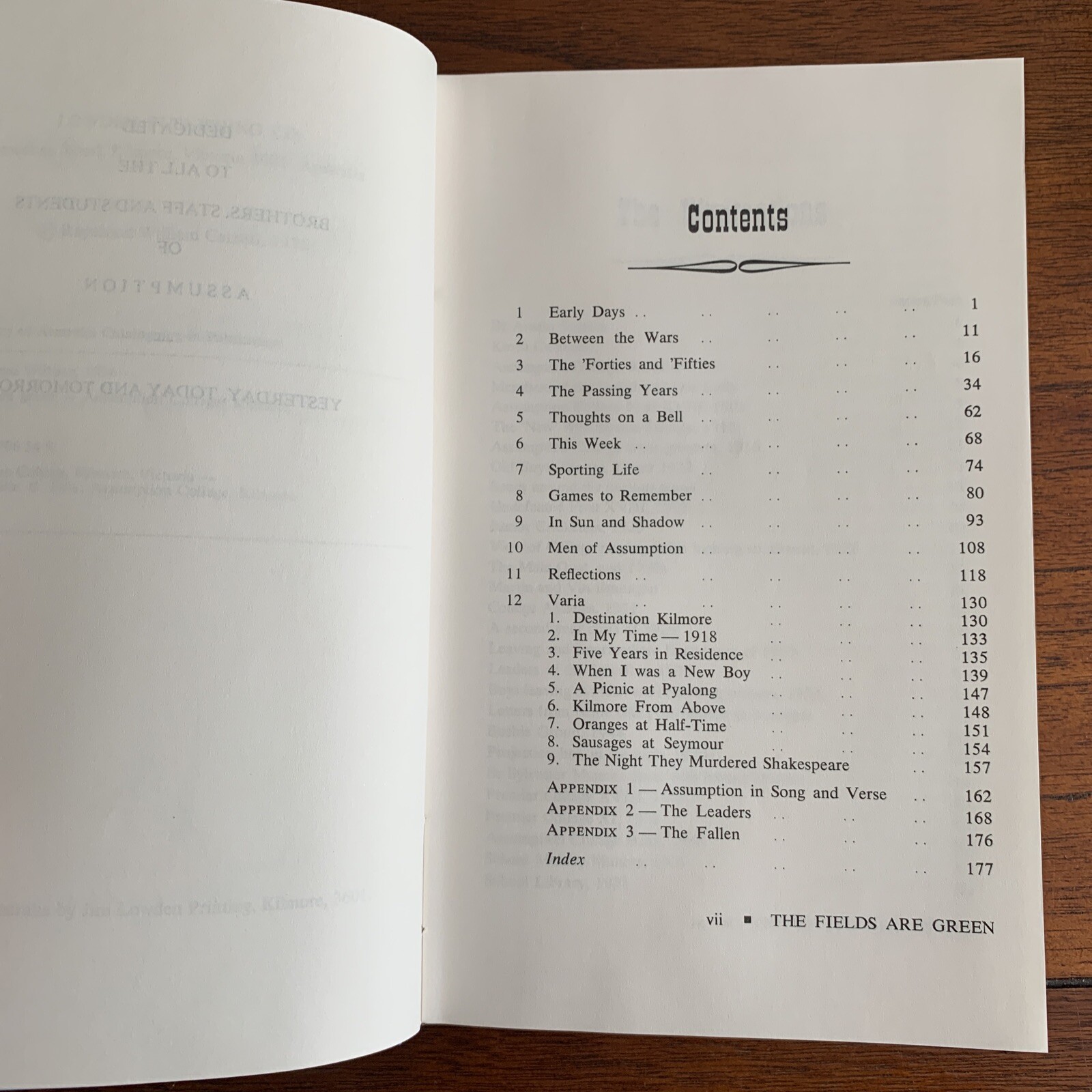 The Fields are Green: Assumption College Kilmore - Ray Carroll ...