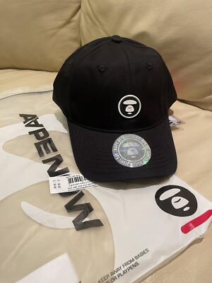 Brand New Mens AAPE A Bathing Ape Rubberised Multi Logo Designer Hat ...