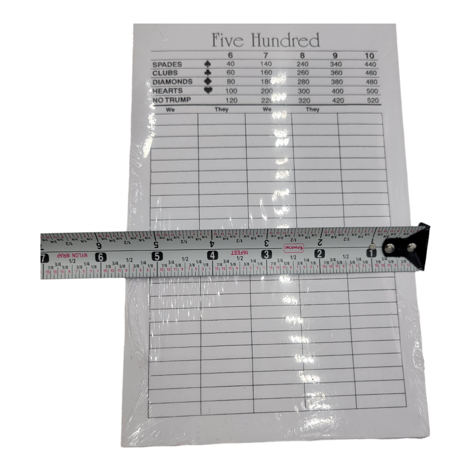 500 Card Game Score Pads Five Hunderd Trick Taking Game Lot of 4 Pads ...