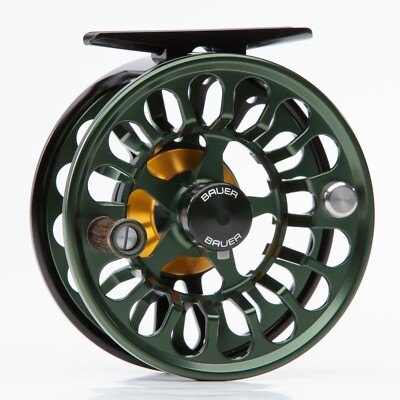 Bauer RX3 Fly Reel - Green - Free Fly Line - FREE 2 DAY SHIPPING | eBay