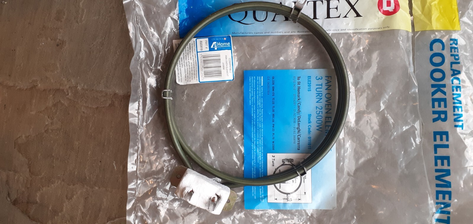 Fan oven element, Homark, Candy, Delonghi Cooker Fan Oven Element 3 ...