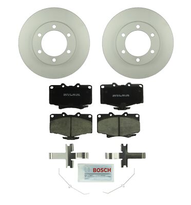 Bosch 2 Front Vented Rotors 319mm & Ceramic Disc Brake Pads Kit For ...