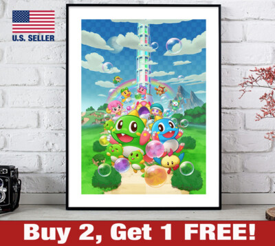 Puzzle Bobble Poster 18" x 24" Print Bubble Bobble Everybubble Game ...