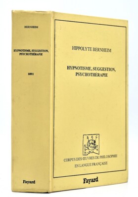 Hippolyte Bernheim : HYPNOTISME, SUGGESTION, PSYCHOTHERAPIE. 1995 | eBay